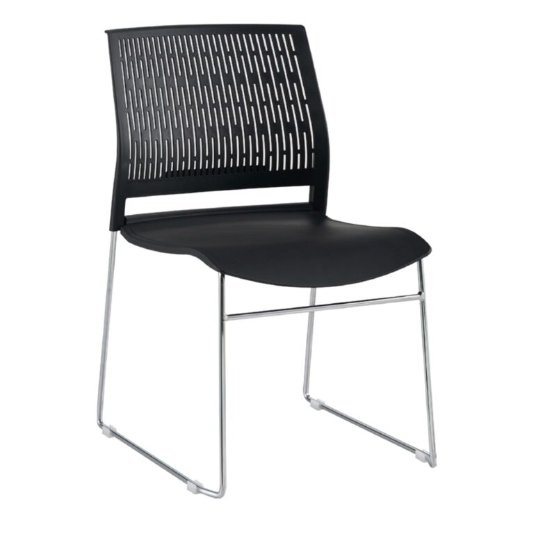 600C Task Chair Adjustable Revolving White Frame Grey Fabric Seat ...